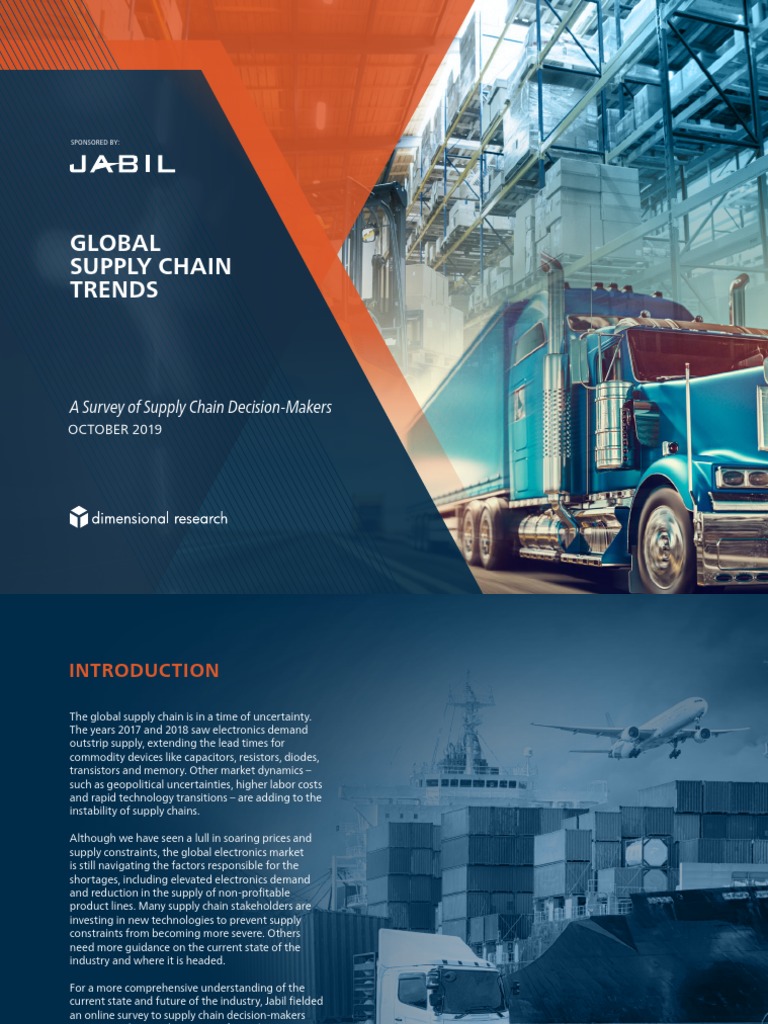 Supply Chain Trends Survey Report 2019 PDF | PDF | Supply Chain ...