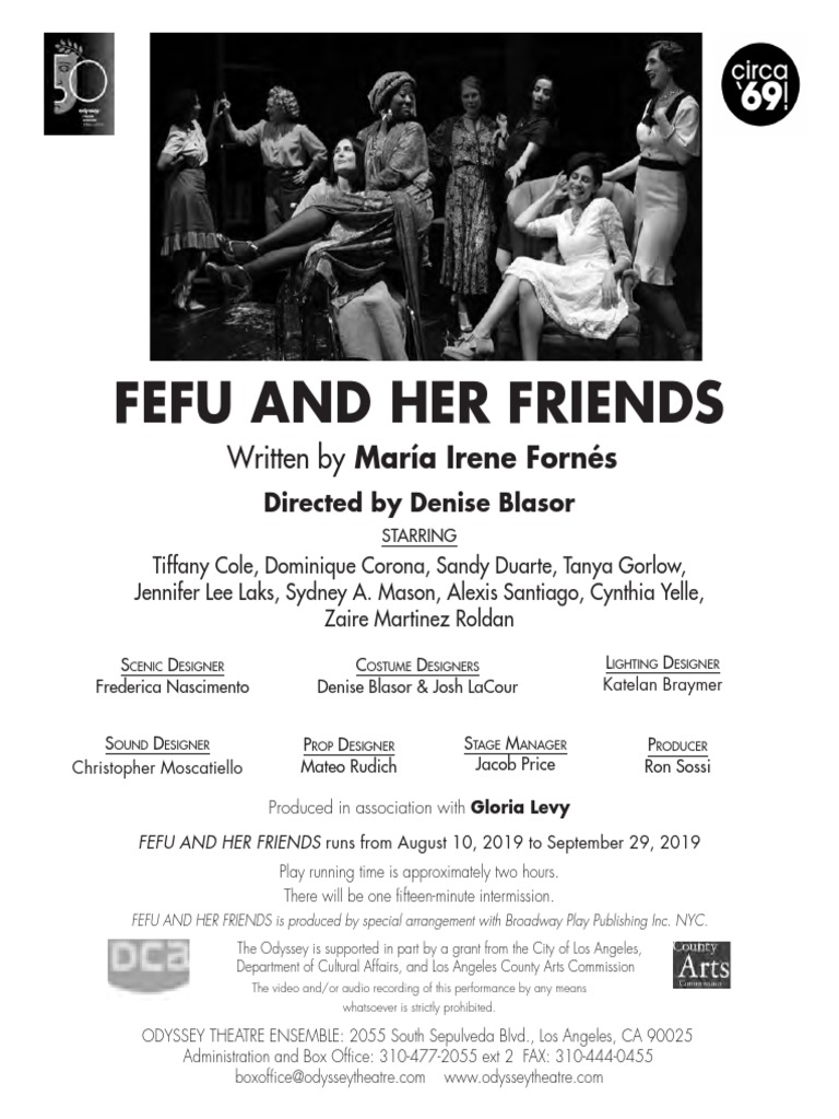 Fefu Program | PDF | Theatre | Entertainment (General)