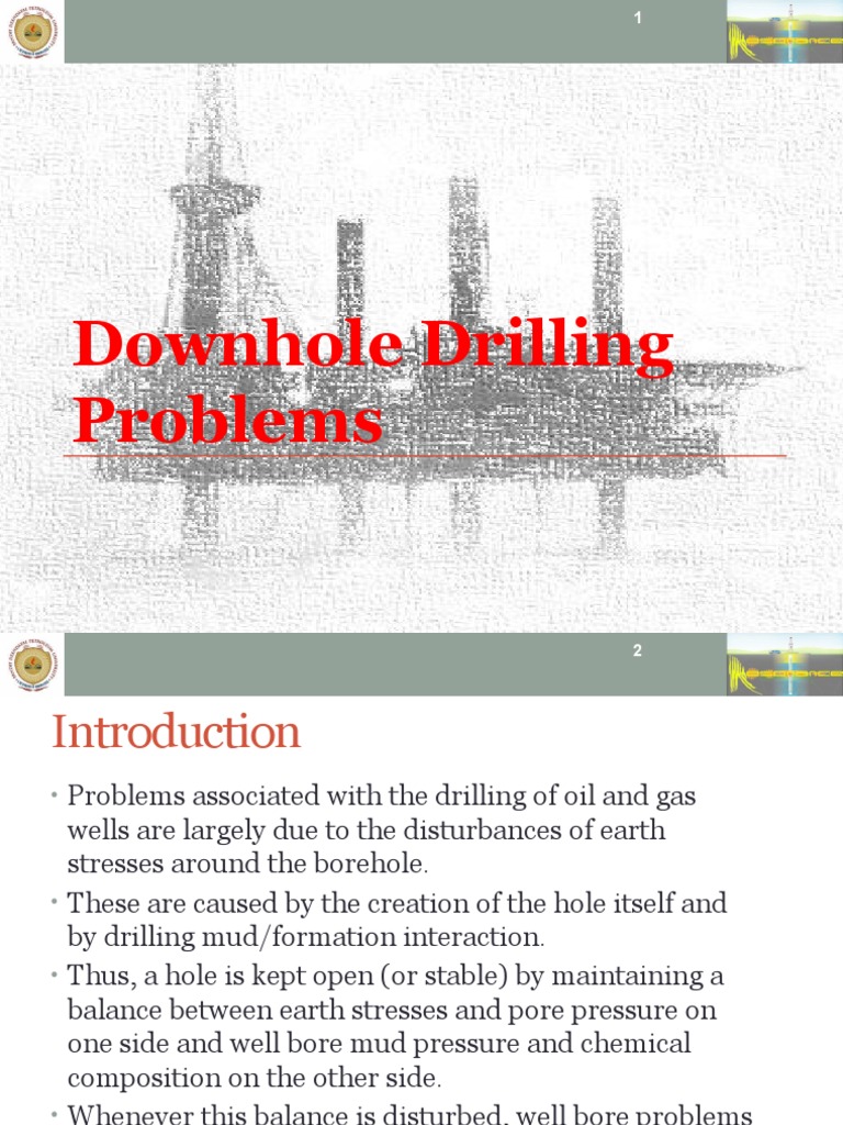 Downhole Drilling Challenges | PDF | Casing (Borehole) | Oil Well