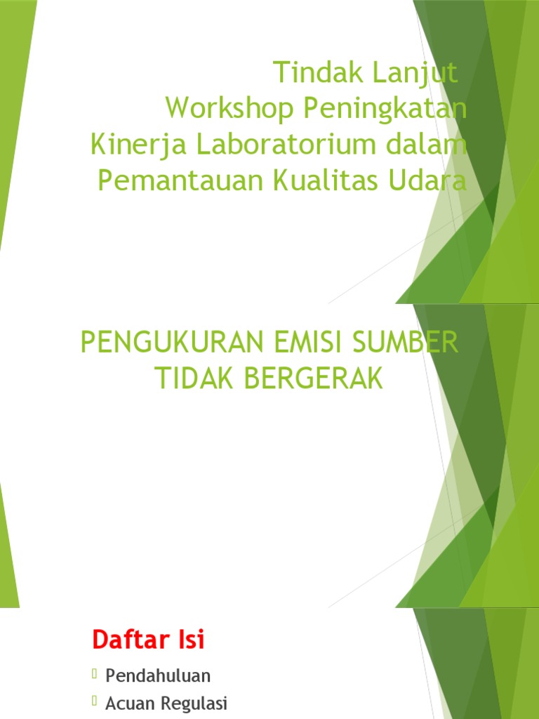 Pengukuran Emisi Secara Isokinetik | PDF