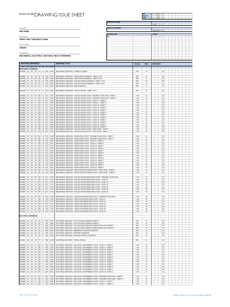 40-00983-11A-JJW-20200126 - 100% DD Issue Sheet | PDF | Civil ...