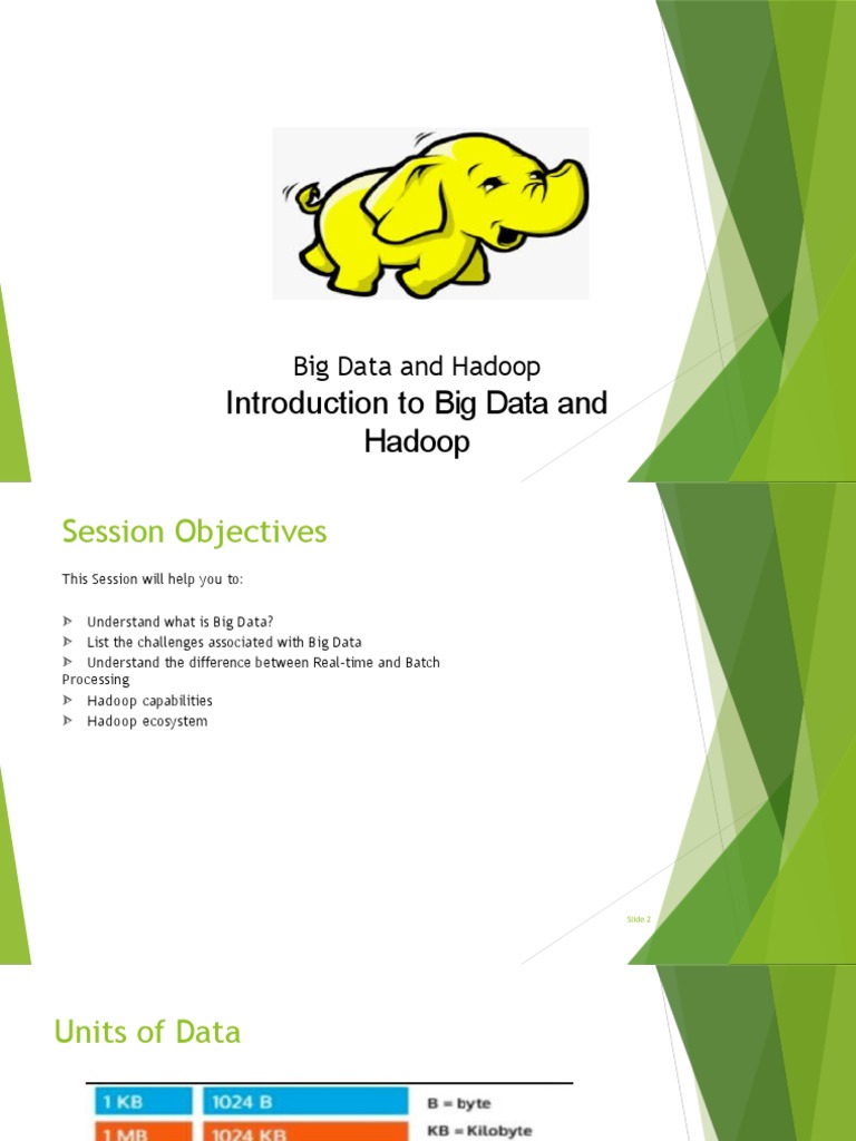 Module 1 - Introduction To Big Data | PDF | Apache Hadoop | Map Reduce
