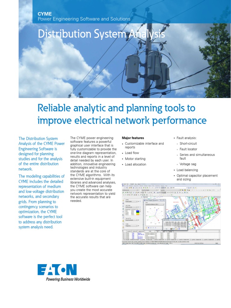 Cyme Distribution System Analysis Br917045en | PDF | Electric Power ...
