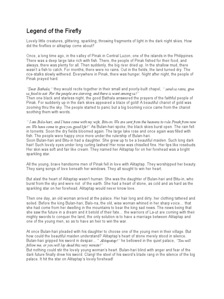 Legend of The Firefly | PDF
