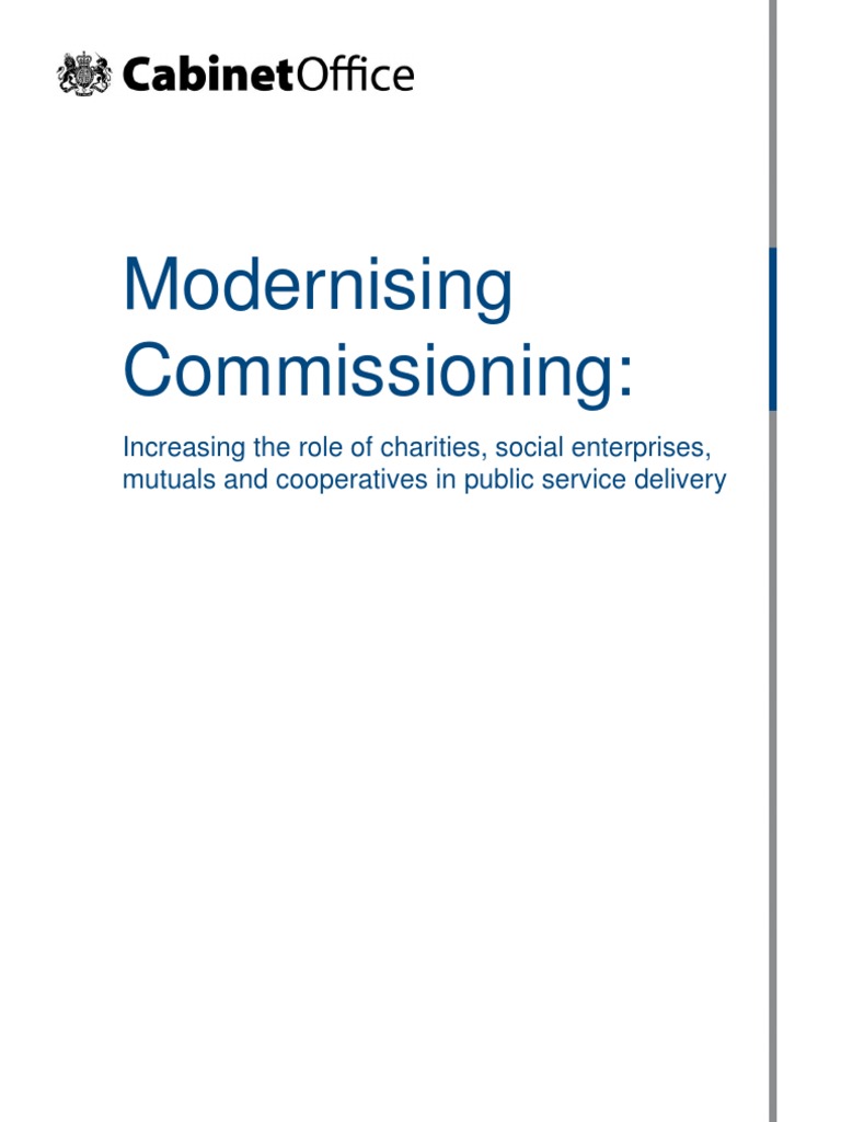 Commissioning Green Paper | PDF | Civil Service | Equal Opportunity