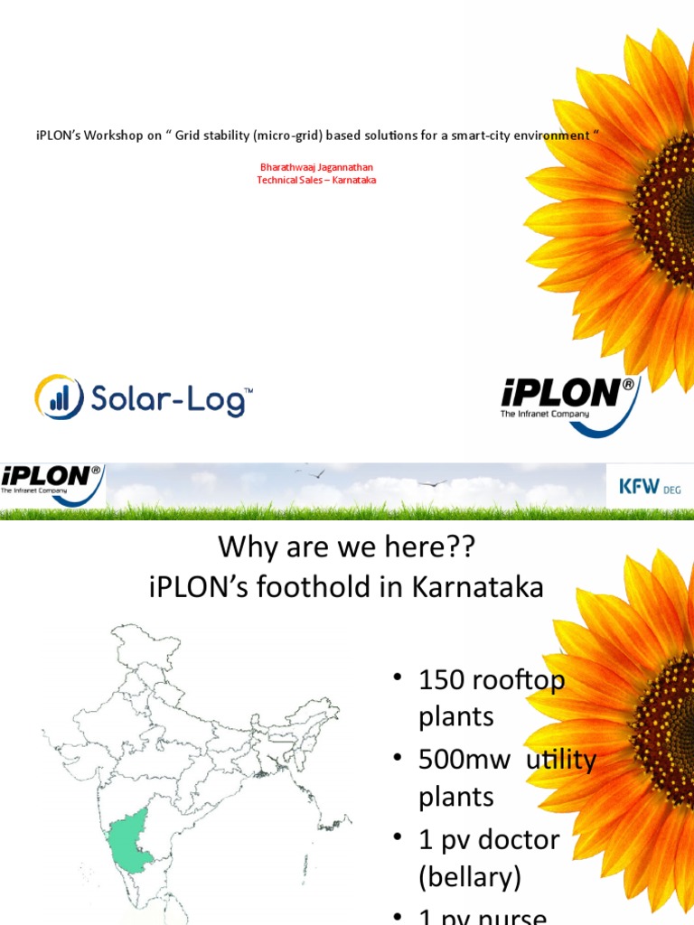 iPLON's Workshop On " Grid Stability (Micro-Grid) Based Solutions For A ...