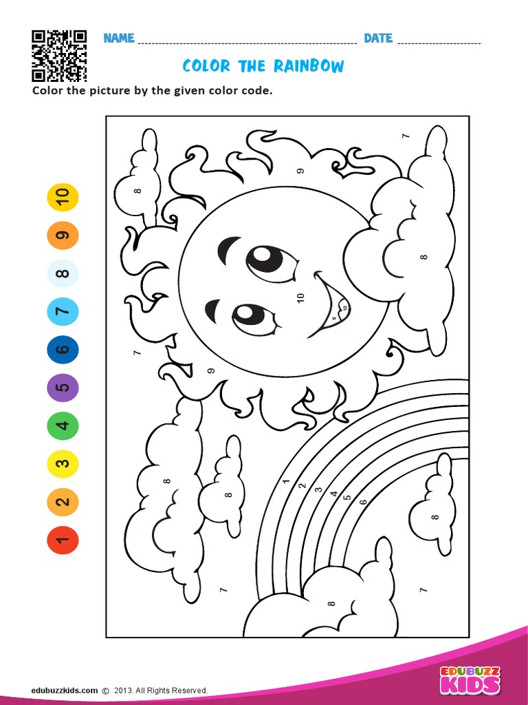 Color the Rainbow Activity Sheet | PDF