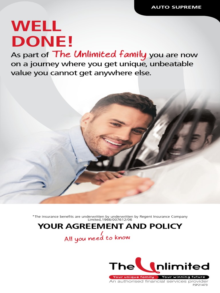 Well Done!: The Unlimited Family | PDF | Underwriting | Insurance