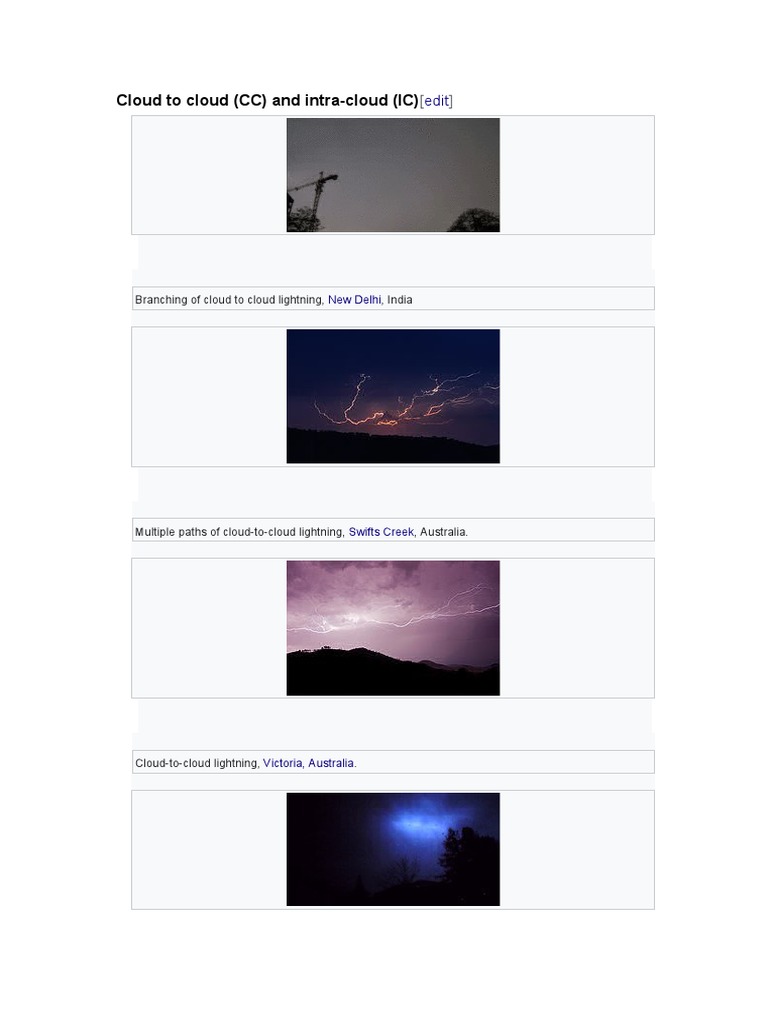 Cloud To Cloud (CC) and Intra-Cloud (IC) | PDF | Lightning | Thunder