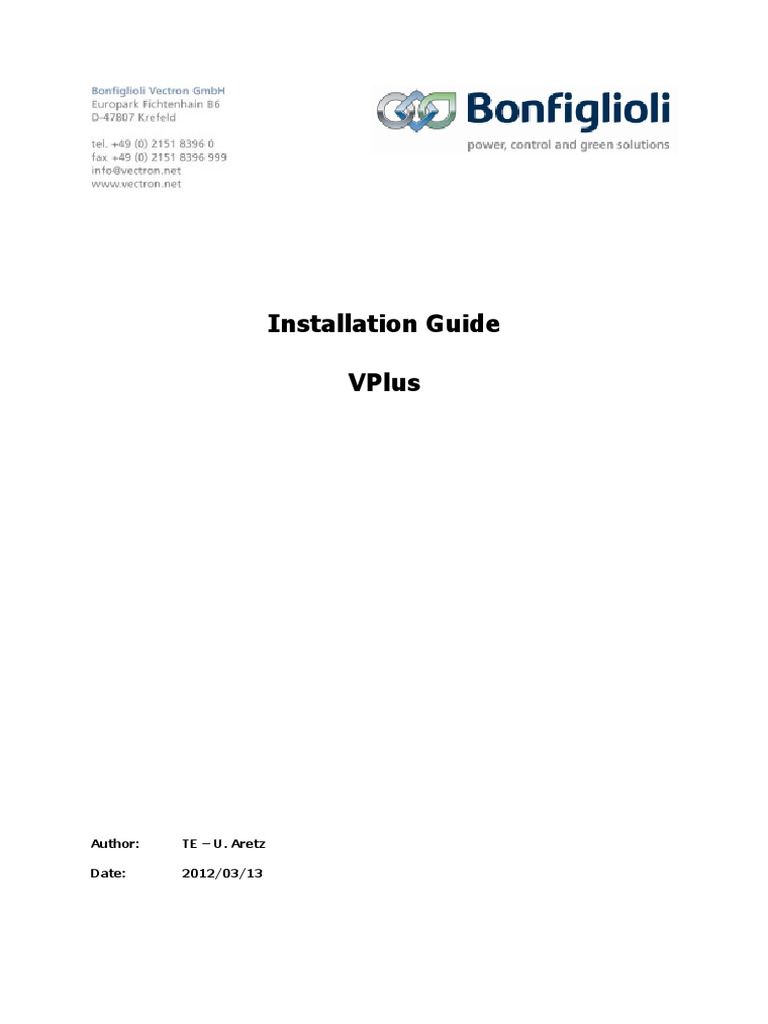 Installation Guide VPlus 8 | PDF | Icon (Computing) | Graphical User Interfaces