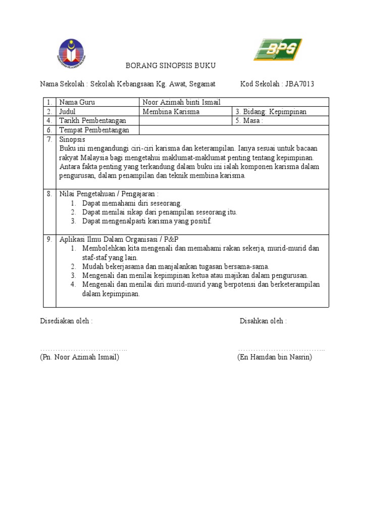 Koleksi Sinopsis Buku Pdf