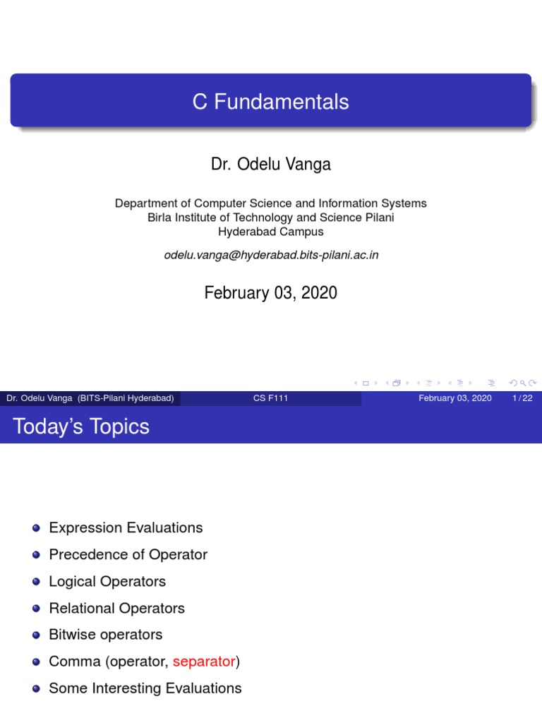 Lect09 LogBitOperator PDF | PDF | Mathematical Logic | Teaching Mathematics