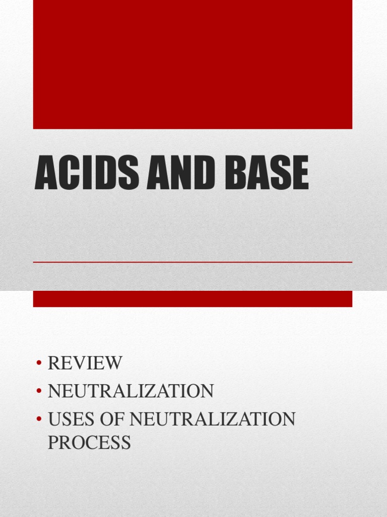 Safety in Handling Acids and Base | PDF