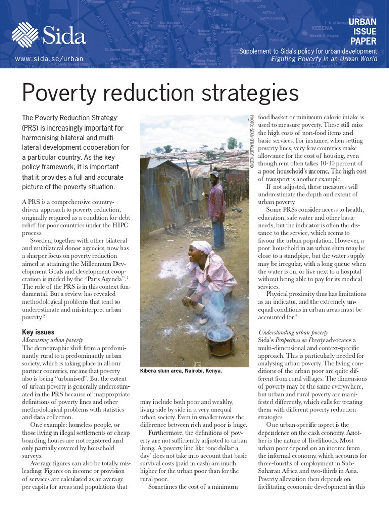 Poverty Reduction Strategies: WWW - Sida.se/urban | PDF | Poverty Reduction Strategy Paper ...