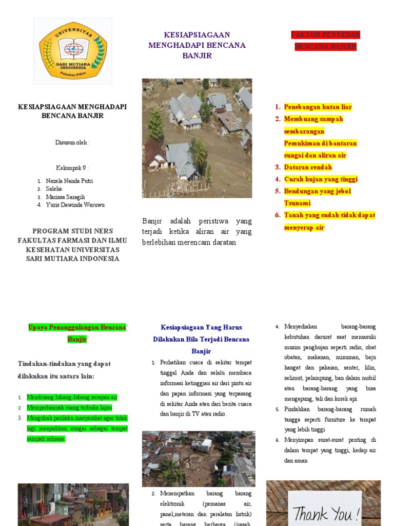 Leaflet Kesiapsiagaan Bencana Banjir | PDF