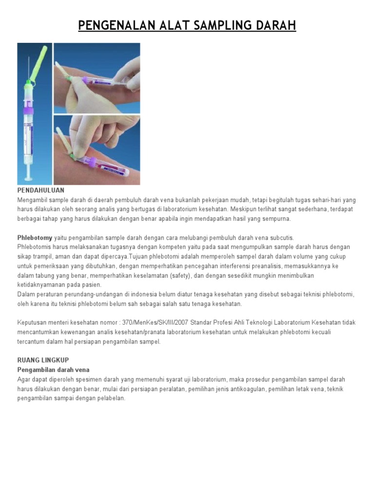 Pengenalan Alat Sampling | PDF