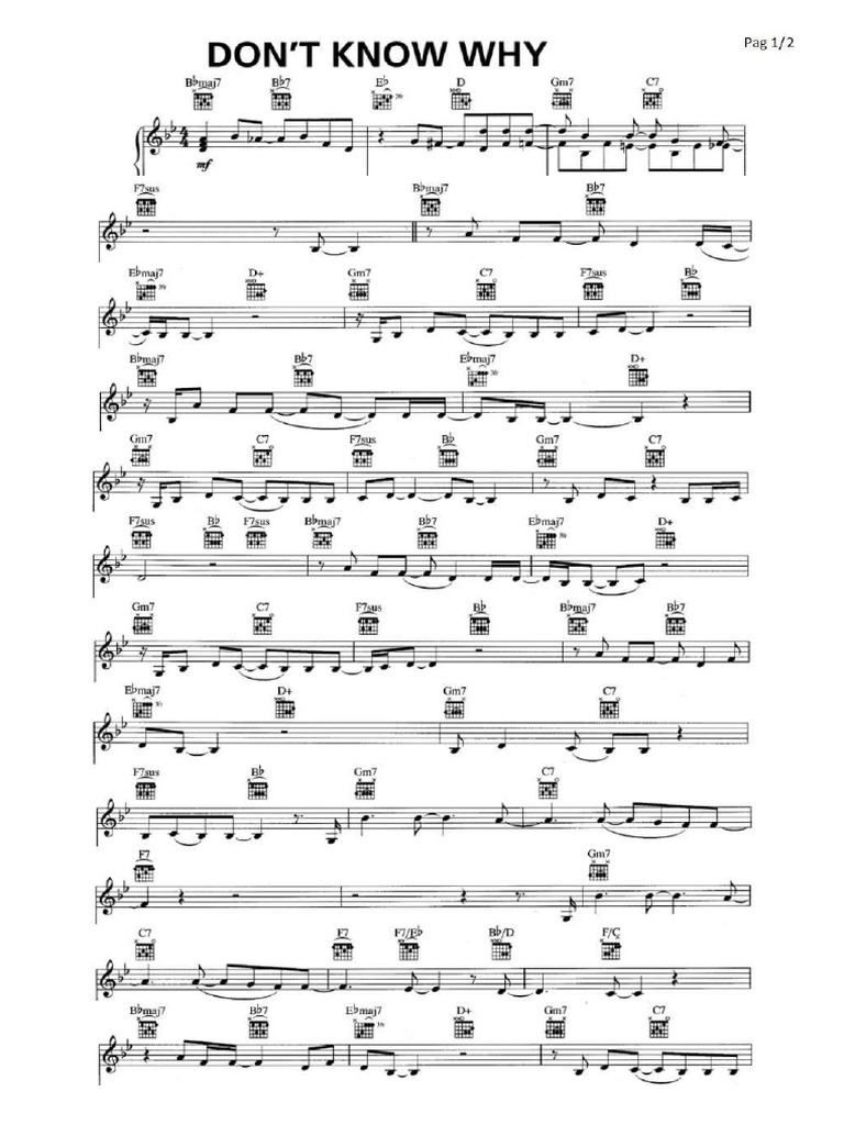 Don't Know Why | PDF