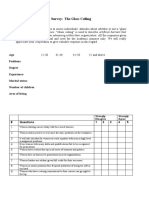 Gender Discrimination Survey Questionnaire | PDF