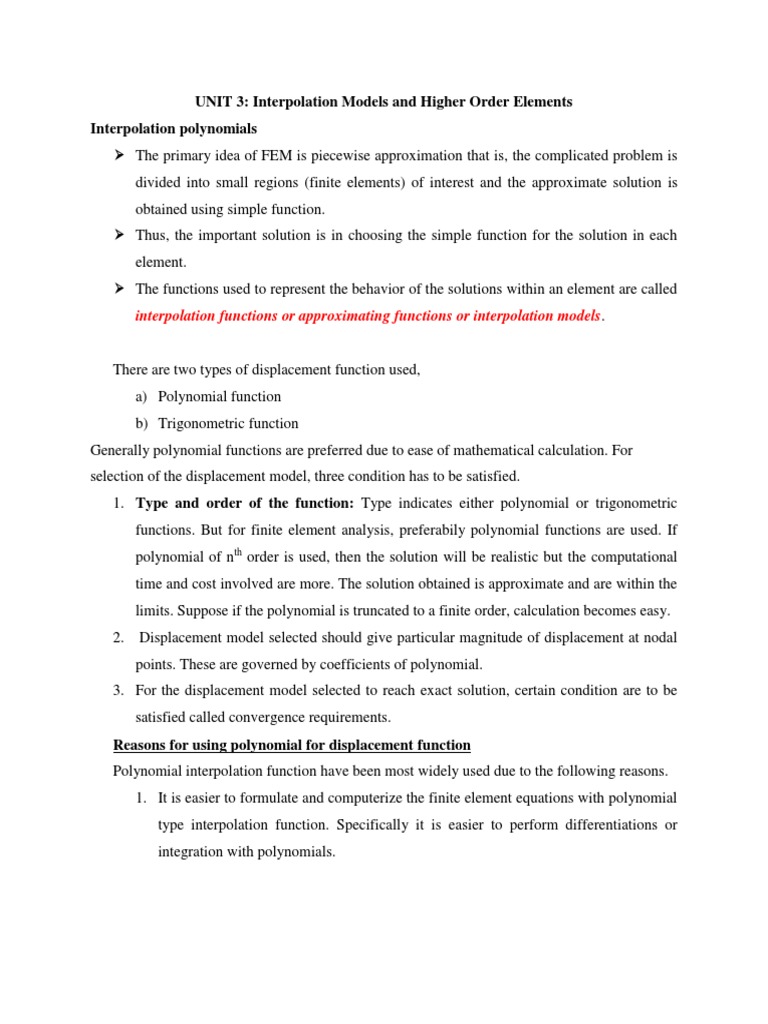 Finite Element Analysis-Charles | PDF | Interpolation | Finite Element Method