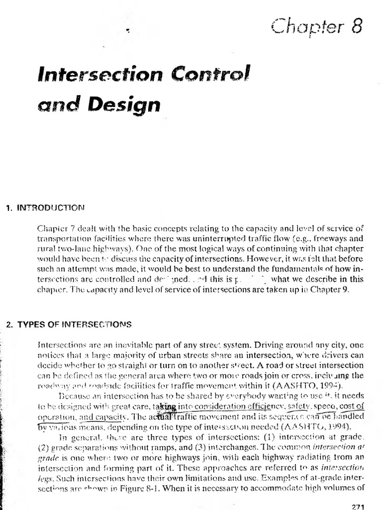 Aashto Intersection Design