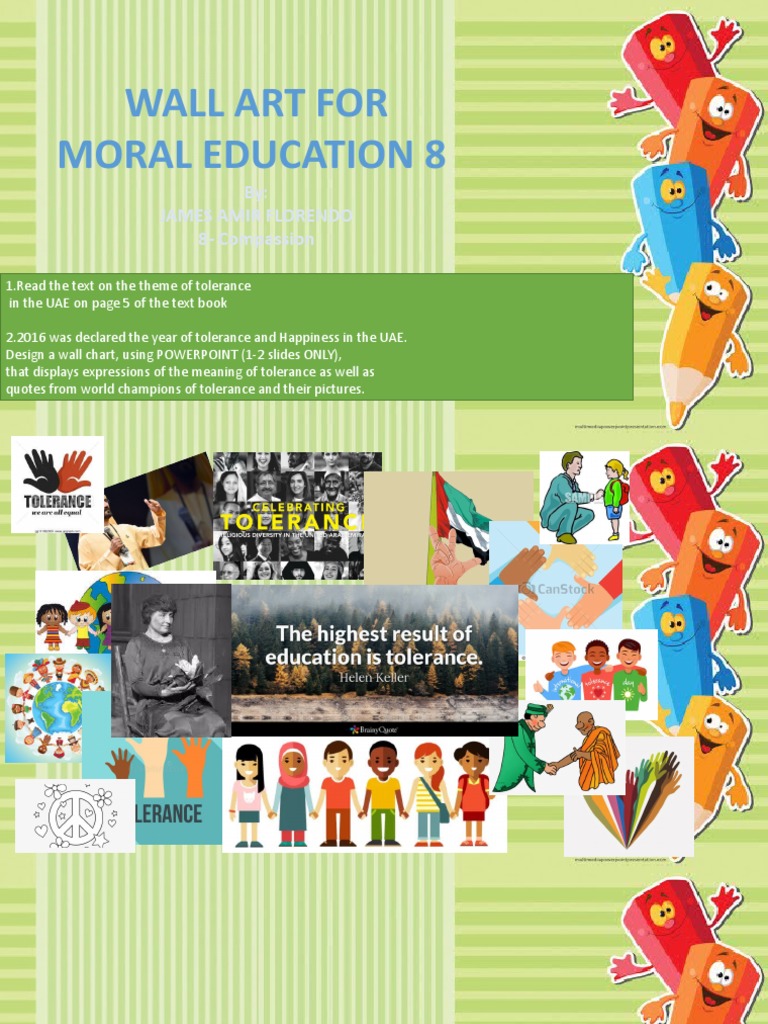 Wall Art For Moral Education 8: By: James Amir Florendo 8-Compassion | PDF