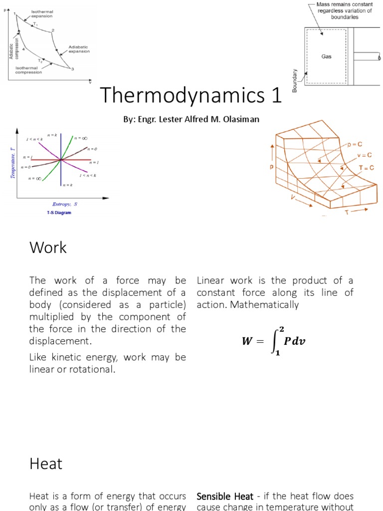 Thermodynamics: Work and Heat Concepts | PDF | Heat | Temperature