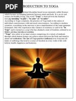 Yoga Project Class 12 Cbse | PDF | Hatha Yoga | Yoga