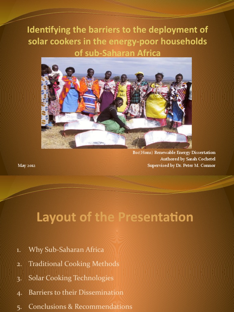 Barriers to Solar Cookers in Africa | PDF | Wellness | Medical
