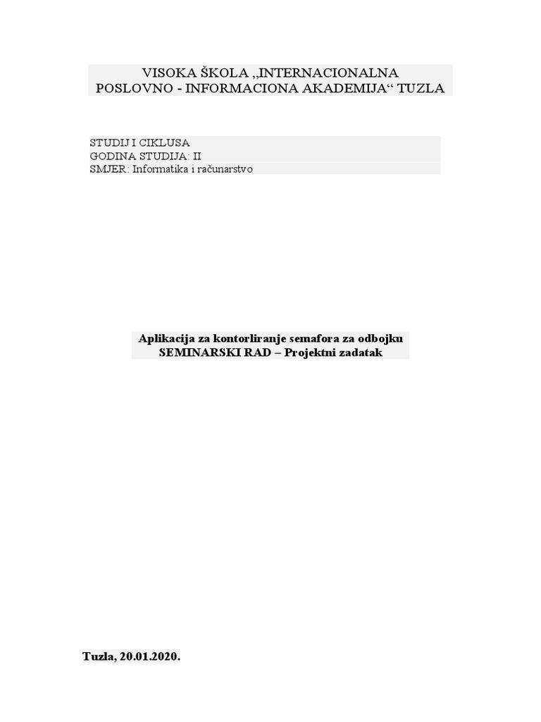 Razvoj I Izgradnja Informacionih Sistema - Seminarski Rad - Adin Bešlagić | PDF
