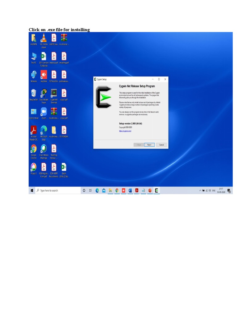 ns2 Installation Screenshot | PDF