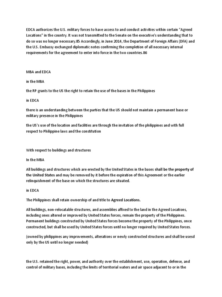 Analysis of Key Differences Between the 2014 Enhanced Defense ...