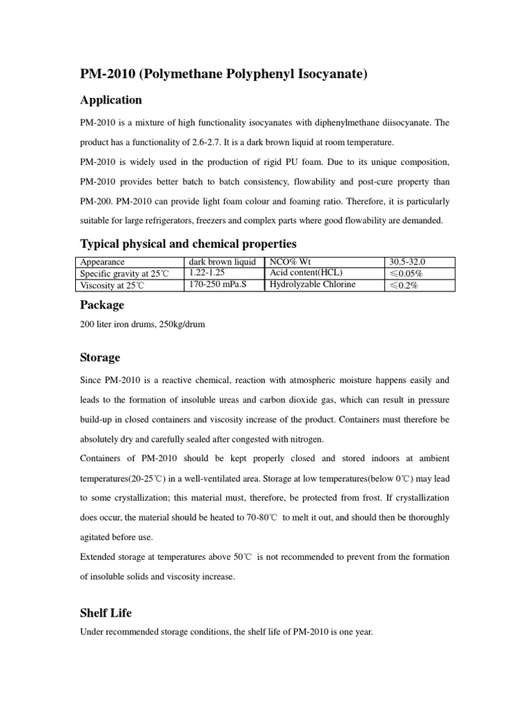PM-2010 ISO Technical Deta Sheet | PDF | Fires | Foam