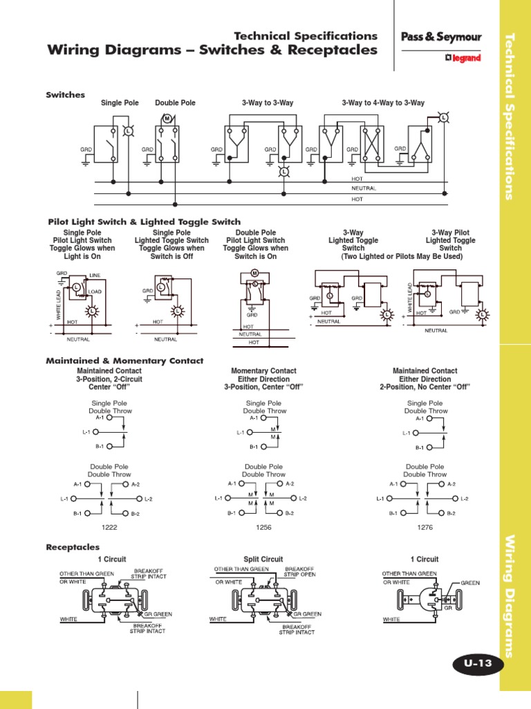 Wiring Diagrams for Switches & Outlets | PDF | Switch | Electrical Wiring