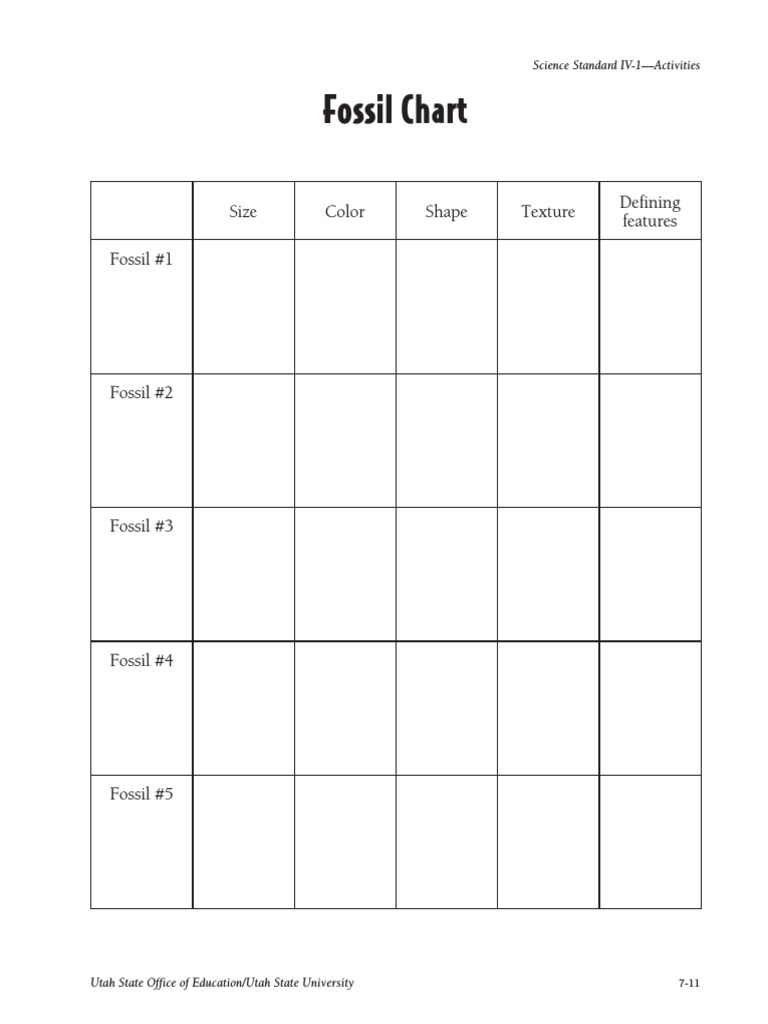 Fossil Chart PDF | PDF