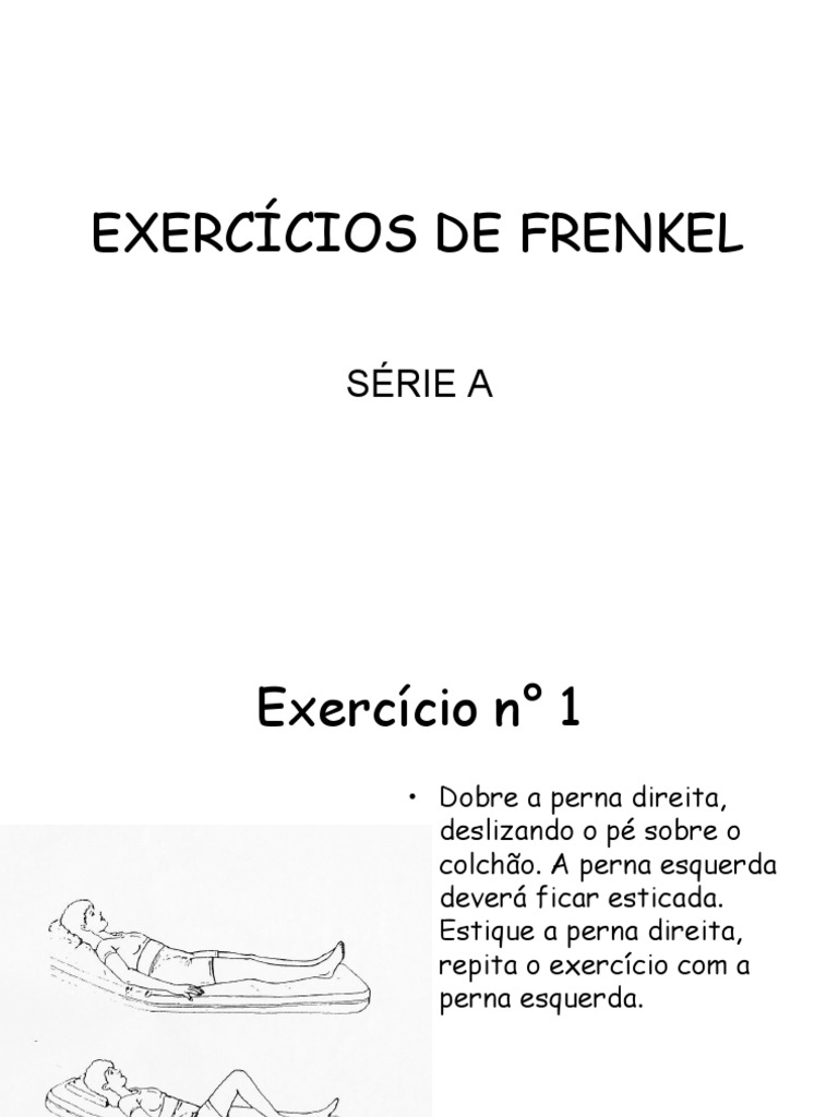 EXERCÍCIOS de Frenkel | PDF | Esportes | Lazer