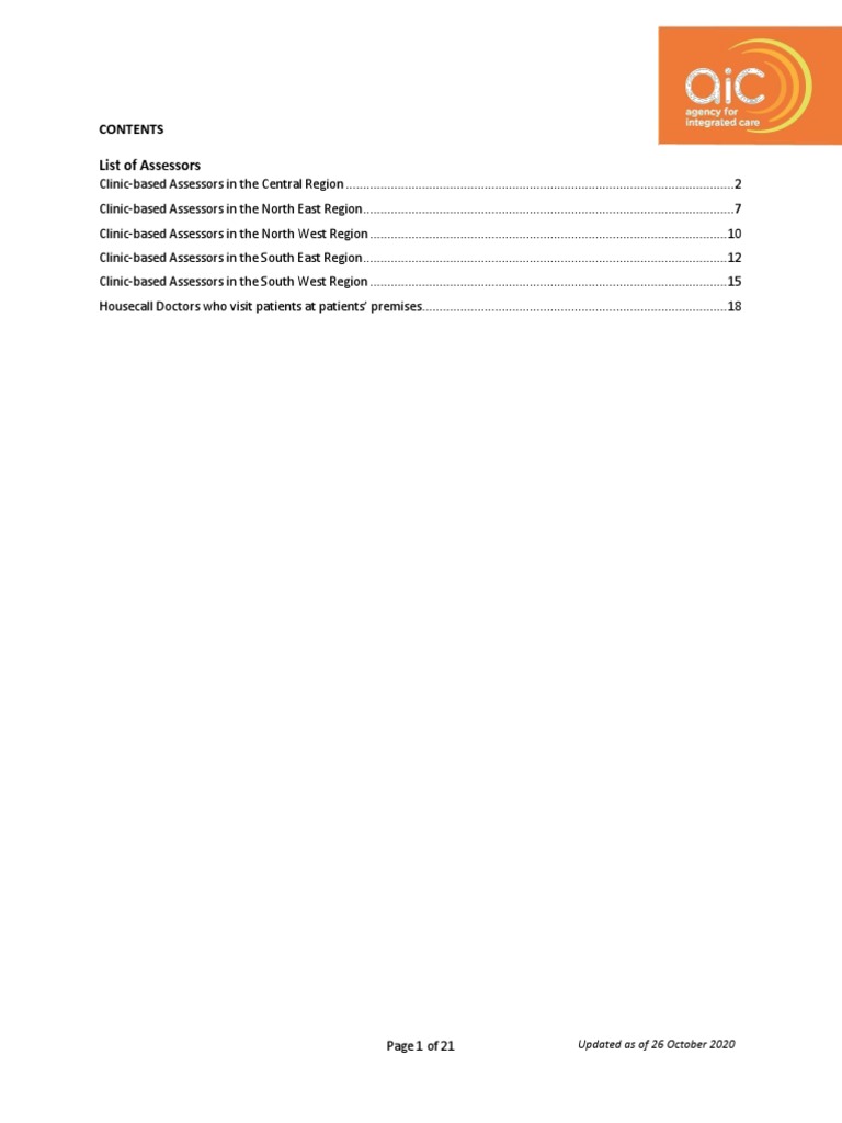 IDAPE Assessor List | PDF | Primary Care | Health Care