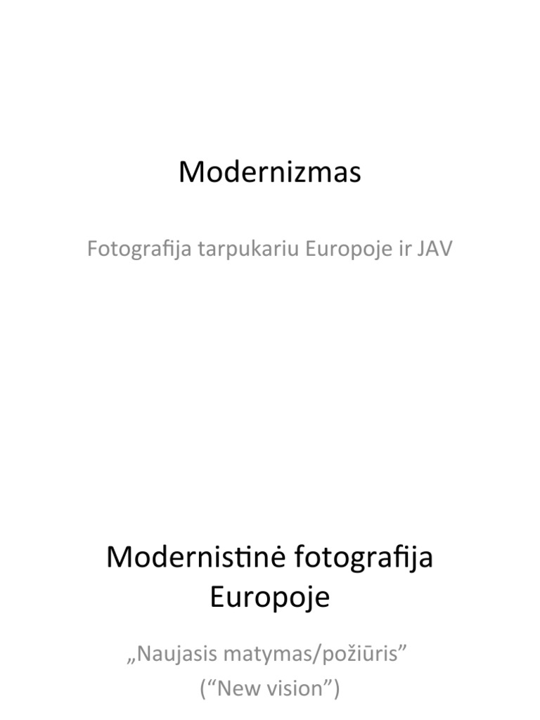 05 Foto Modernizmas | PDF