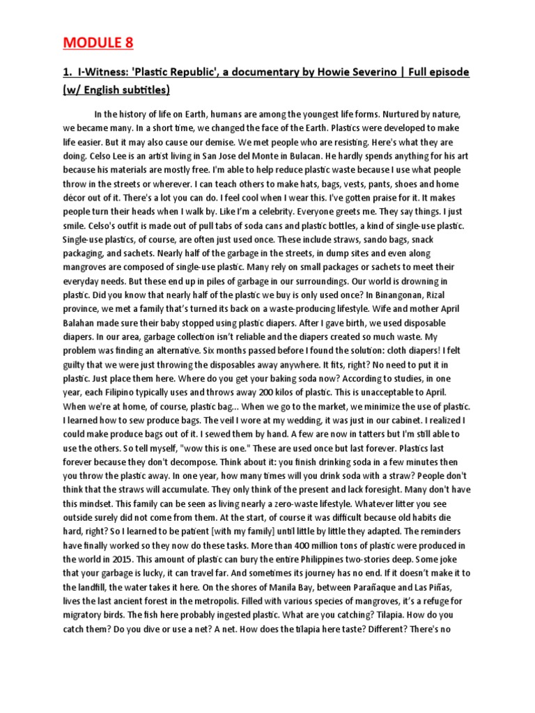 I-Witness: 'Plastic Republic', A Documentary by Howie Severino - Full ...