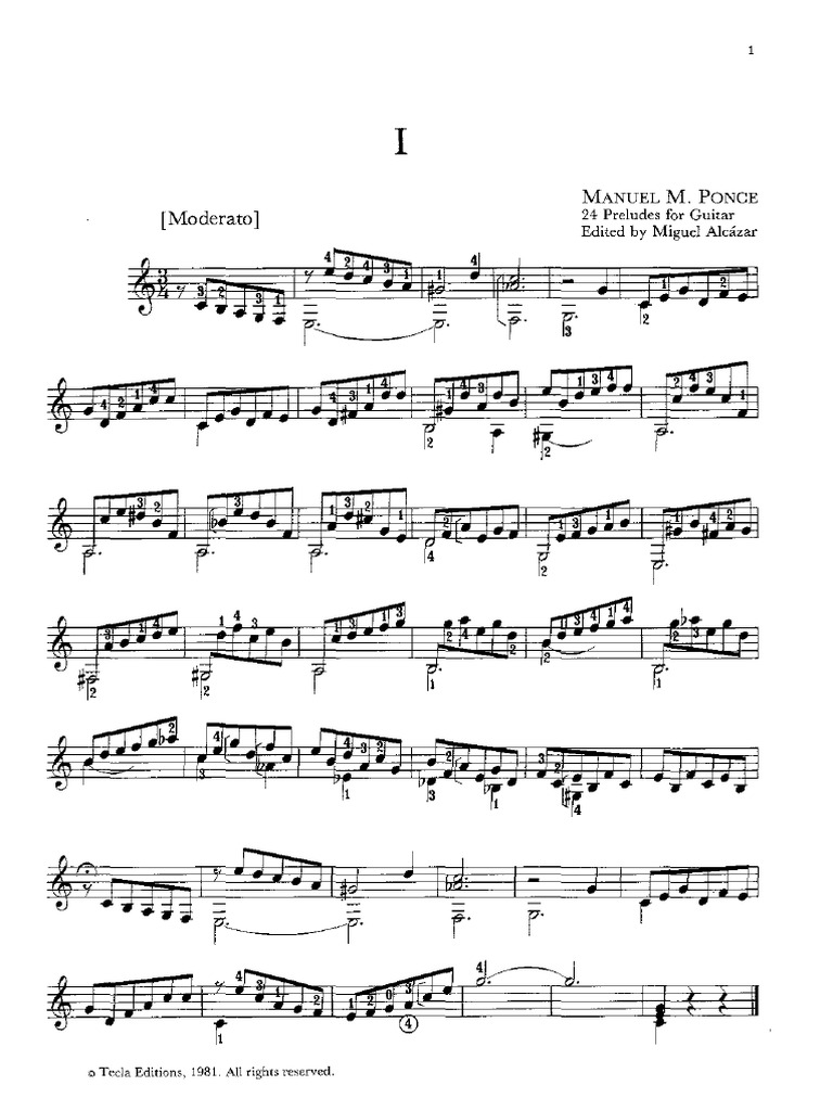 Manuel Ponce, 24 Preludes | PDF