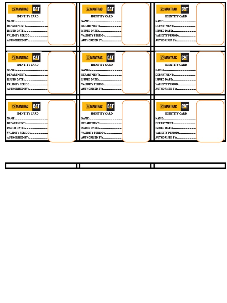 Contract Staff Identity Card | PDF
