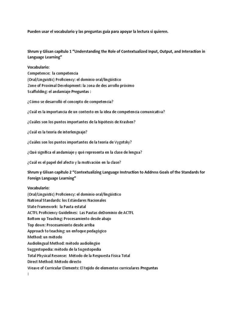 Shrum and Glissan Chapter Questions EDC 782 | PDF | Comunicación ...