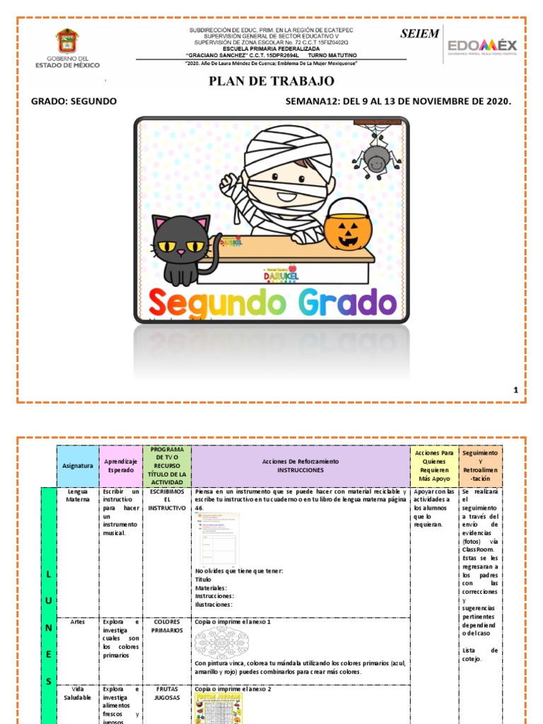 2° SEMANA12 de Aprende en Casa2 | PDF | Modificación de comportamiento ...