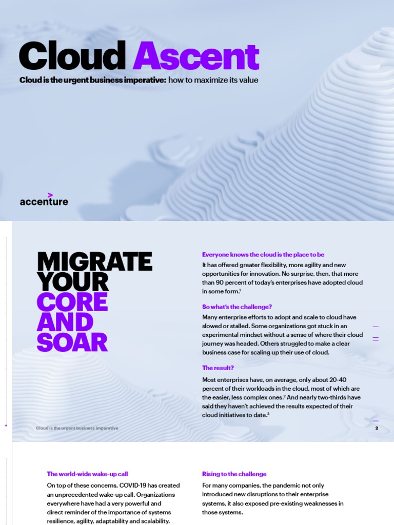Accenture Cloud Ascent How To Maximize Its Value | PDF | Cloud Computing | Innovation