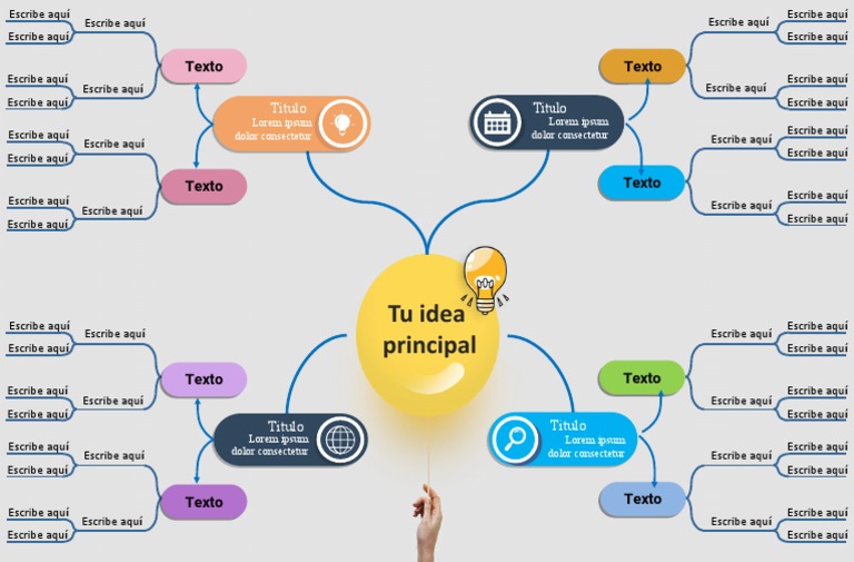 Plantilla Mapa Mental 01 | PDF
