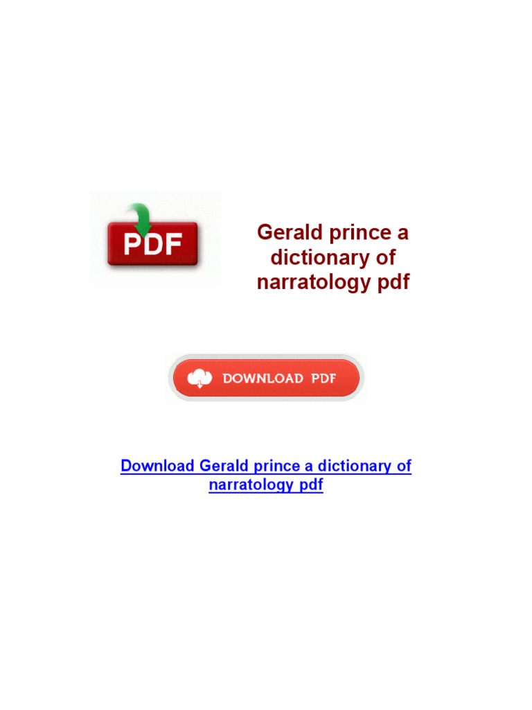 Gerald Prince A Dictionary of Narratology PDF | PDF | Adobe Flash ...