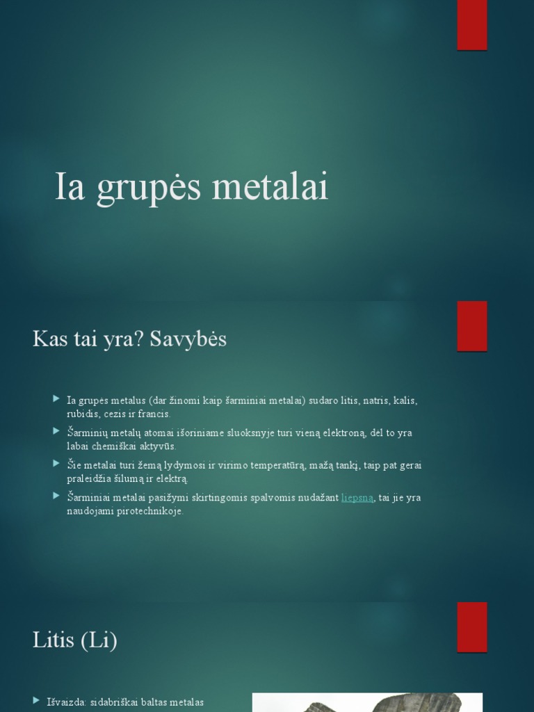 1a Grupes Metalai | PDF