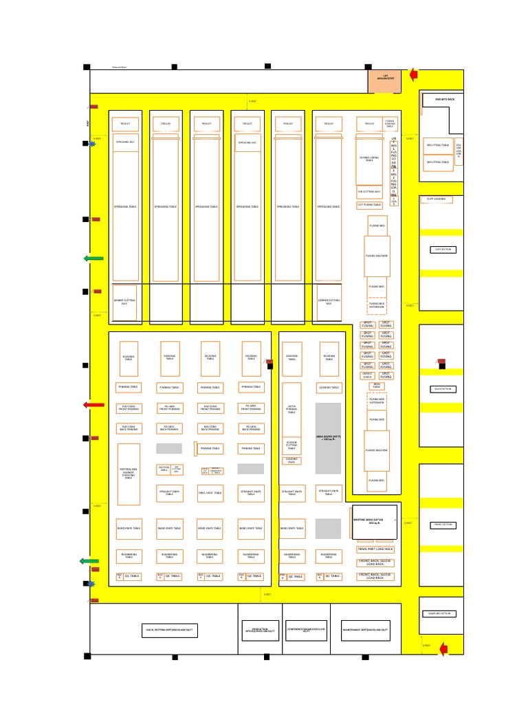 Cutting Section Layout 28.8.17 | PDF | Tools | Manufactured Goods