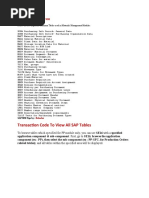 SAP S/4HANA MM Tables Overview | PDF | Invoice