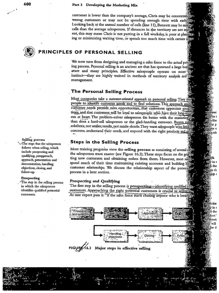 Principles of Personal Selling | PDF