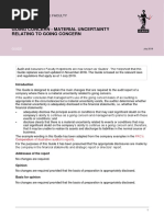IAASB ISA 570 (Revised 2024), Going Concern Fact Sheet | PDF | Going ...